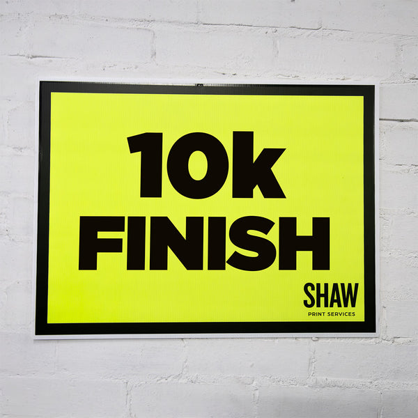 10k Finish Event Sign (Landscape) - HKT Products