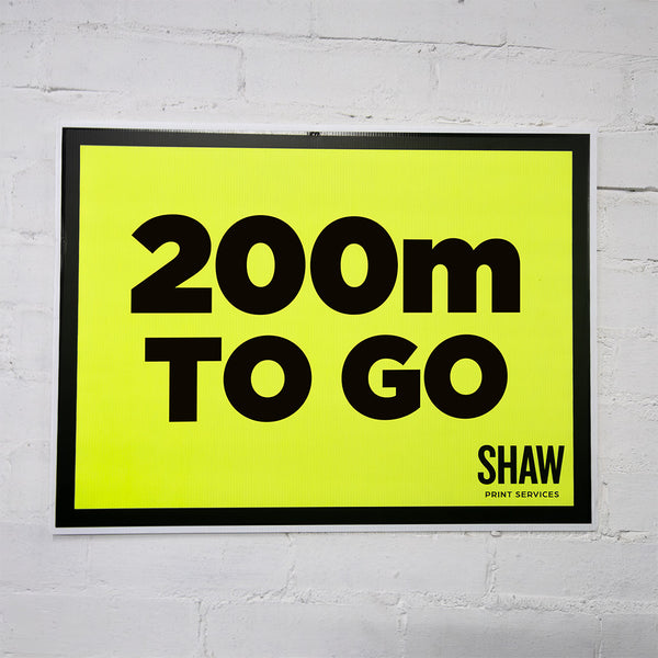200m To Go Event Sign (Landscape) - HKT Products