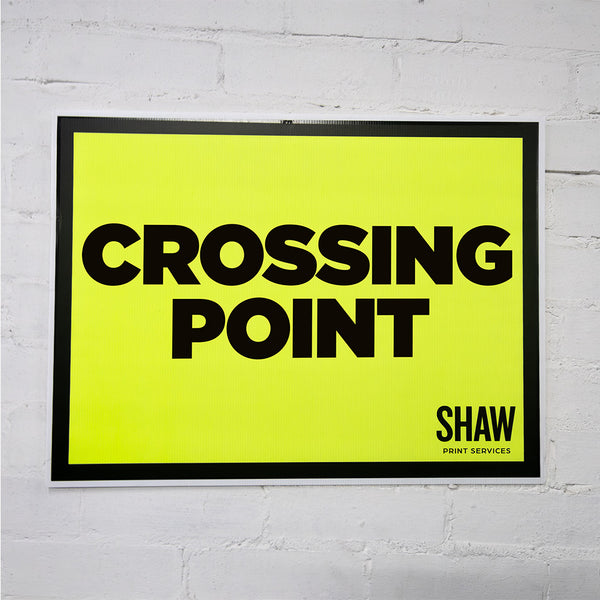 Crossing Point Sign (Landscape) - HKT Products