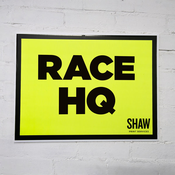 Race HQ Event Sign (Landscape) - HKT Products
